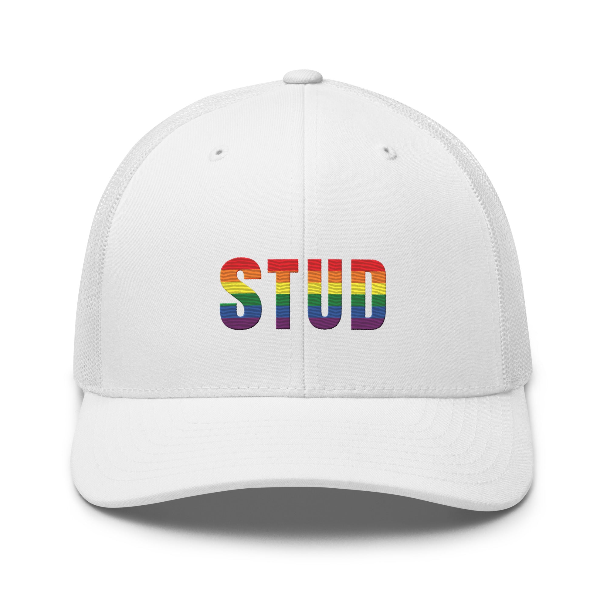 LGBTQ Rainbow Stud Pride Hat - Skunkwork Designs – V&M Skunkwork Designs